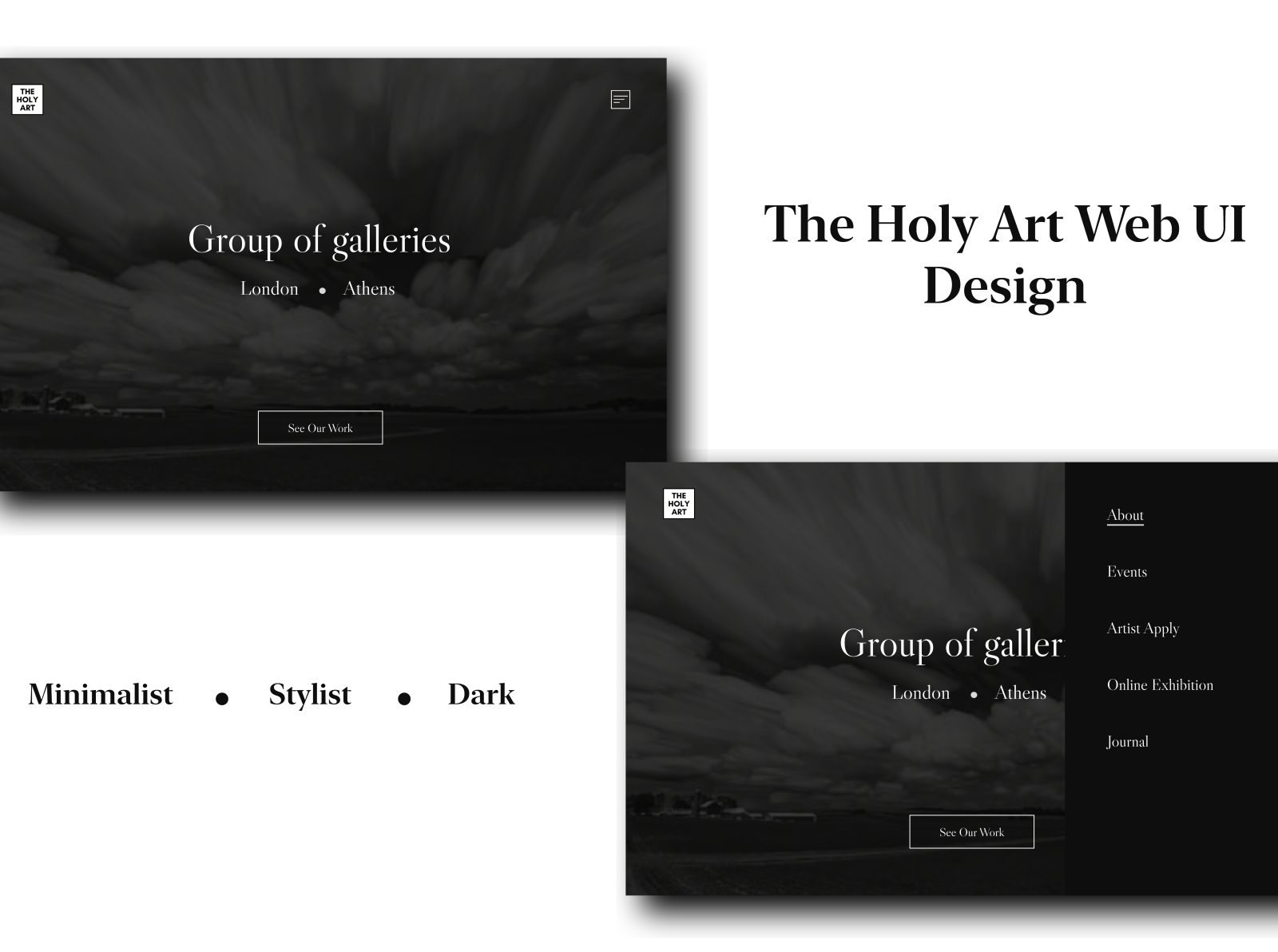 The Holy Art Web UI Design by vitaaddelia on Dribbble