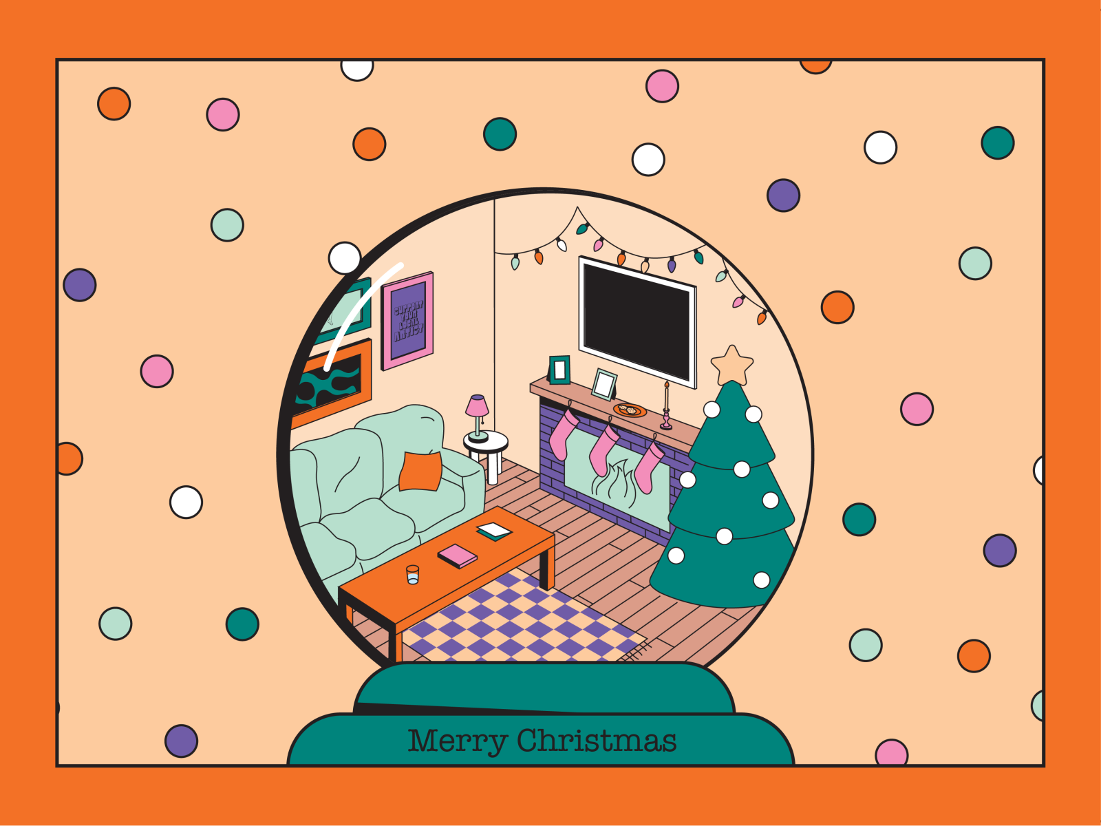 Christmas card 2021 by Samantha Kachel on Dribbble