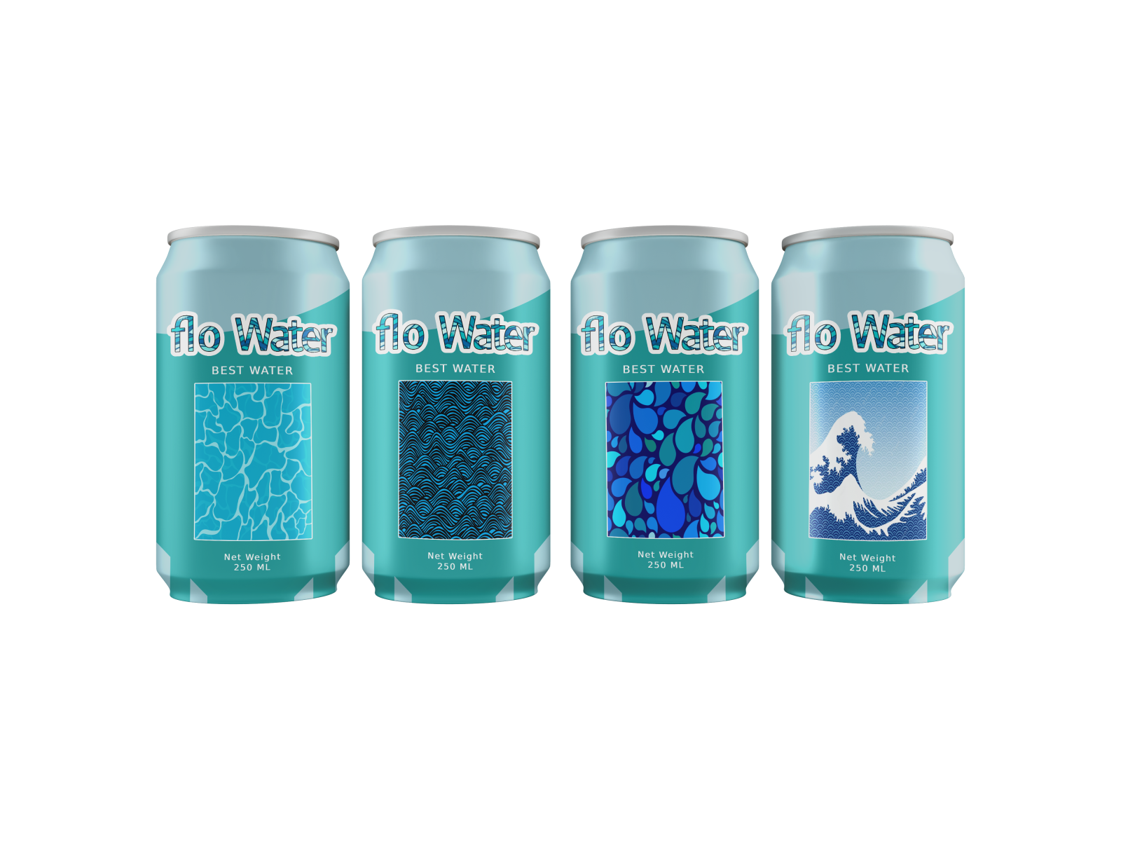 Flo Water Collectible Cans Design! by Adnan on Dribbble