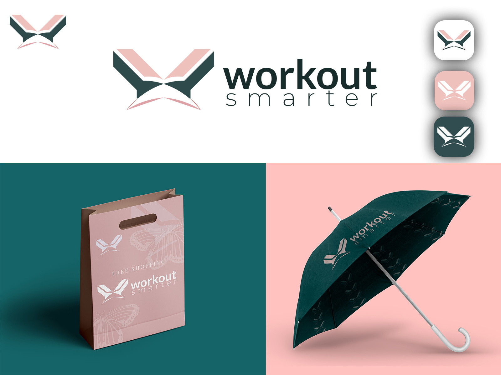 Workout Smarter logo branding by Shahadet Hossain on Dribbble