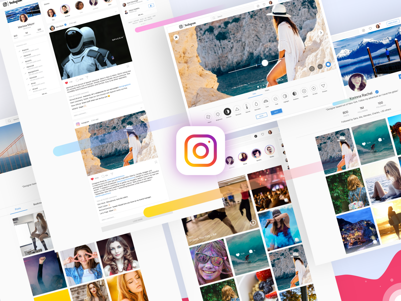 Instagram Web Concept by Akash Yadav on Dribbble