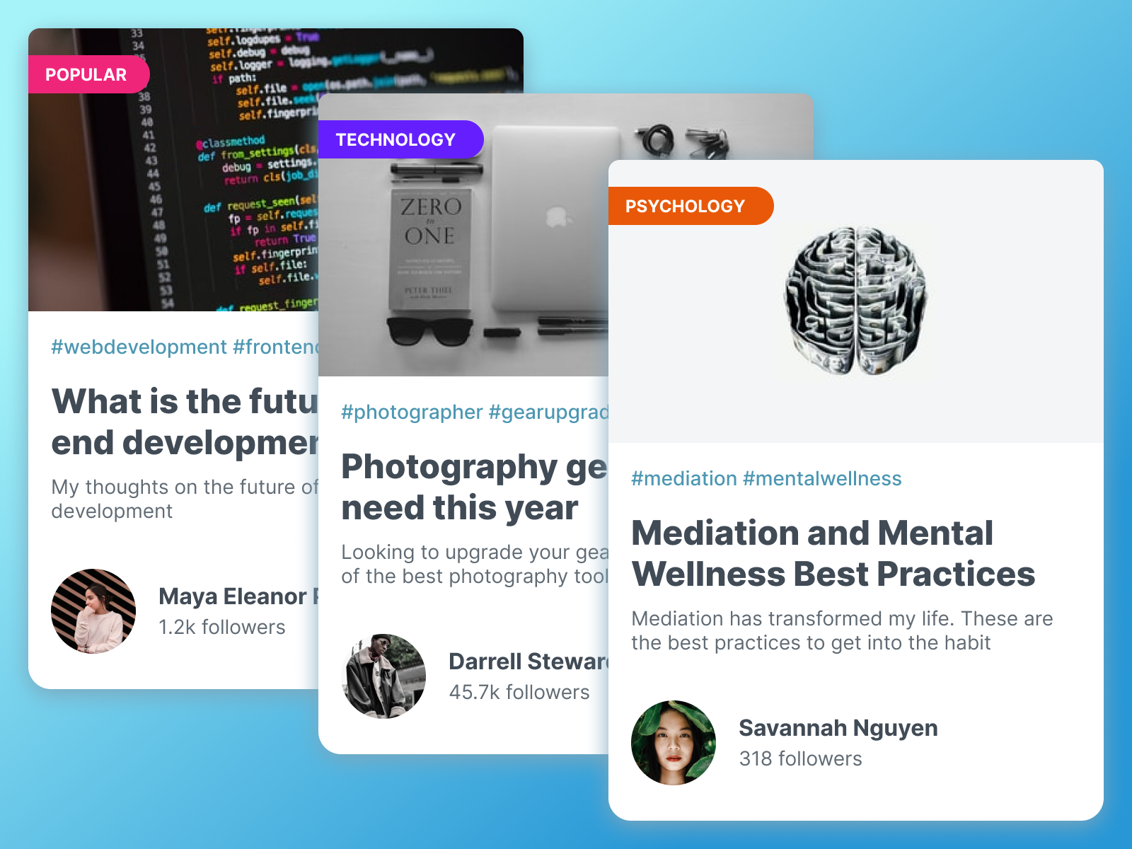 Blog Article Cards Full HTML CSS Tutorial by Angela Delise on Dribbble Blog Article Cards Full HTML CSS Tutorial by Angela Delise on Dribbble
