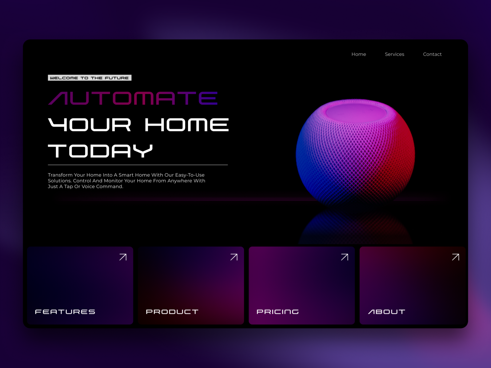 Smart Home Assistant Website Design by Aimen Malik on Dribbble