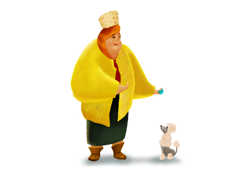 Fifi The Poodle by Jelena Dragićević on Dribbble