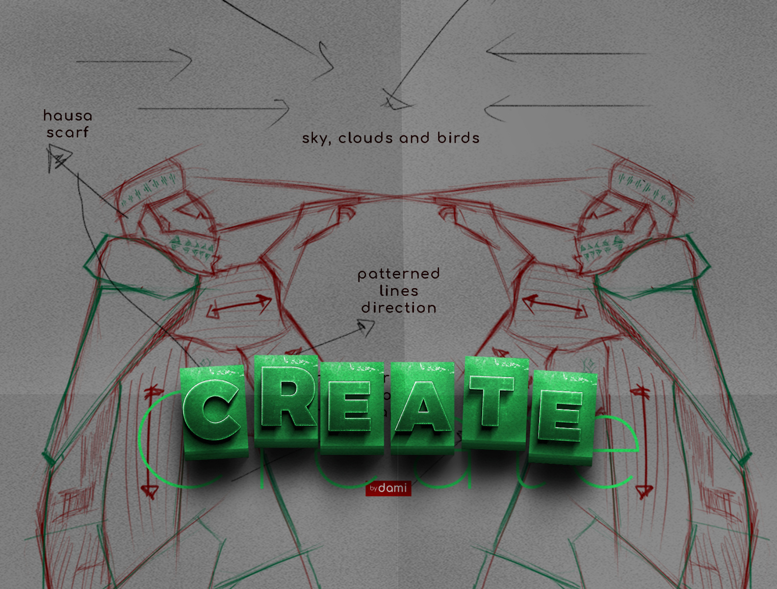 Create - Illustrated by Dami Mojid on Dribbble