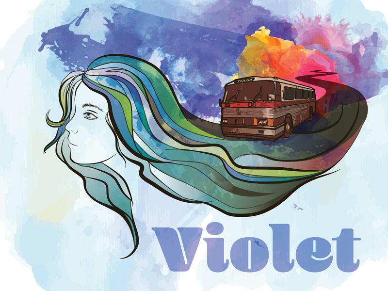 Illustration | Violet by Nina C. Womeldurf on Dribbble
