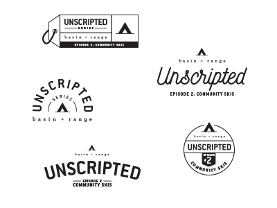 Unscripted Series Lockup by Nick Hammond on Dribbble