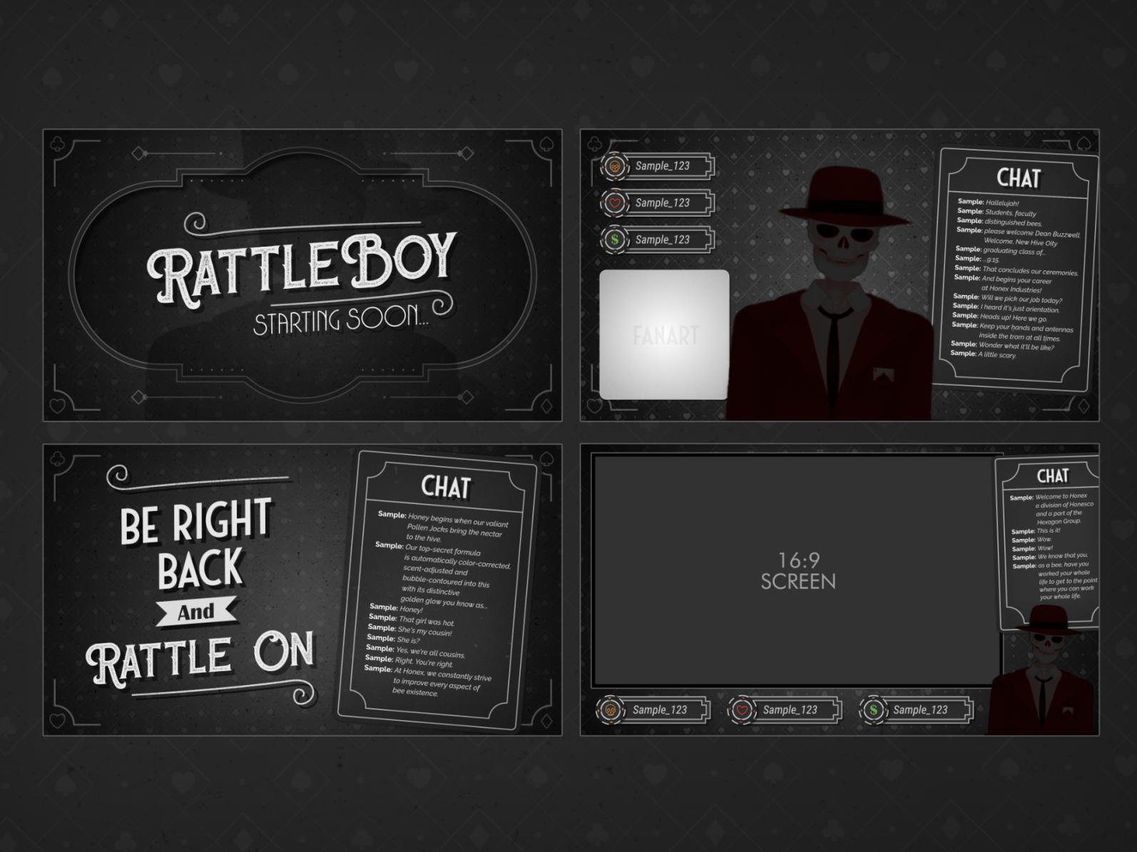 Twitch Overlays - Rattleboy by Gianfar on Dribbble