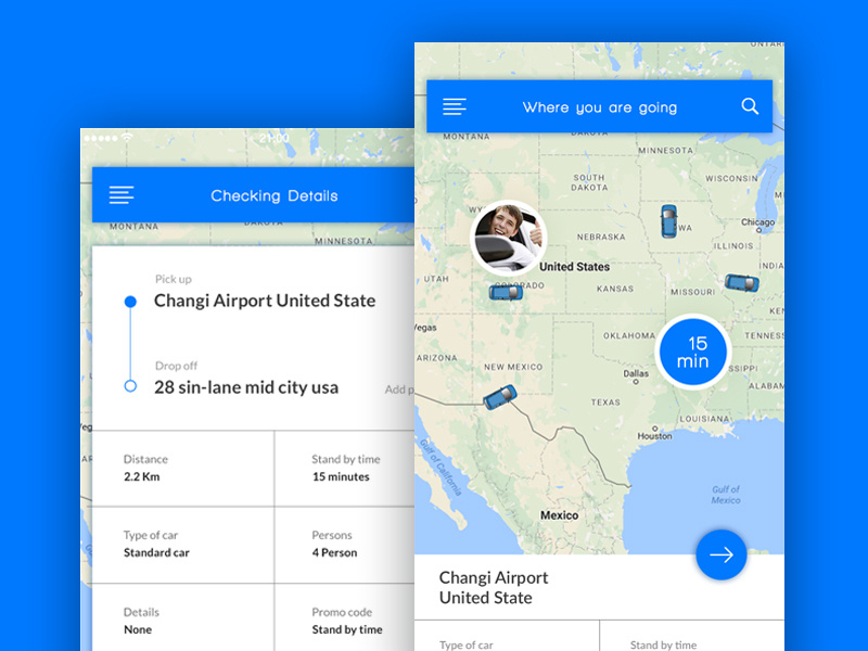Shuttle App by Shumaila on Dribbble