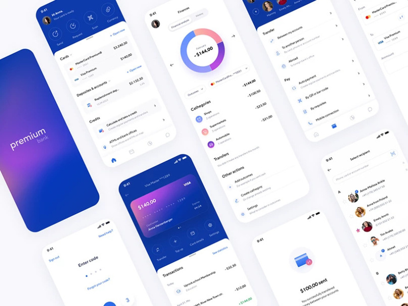 smartphone screens mockup set by Cửa Nhôm Kính Xingfa on Dribbble