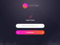 Matrix - Login Screen by Ragul Bala on Dribbble