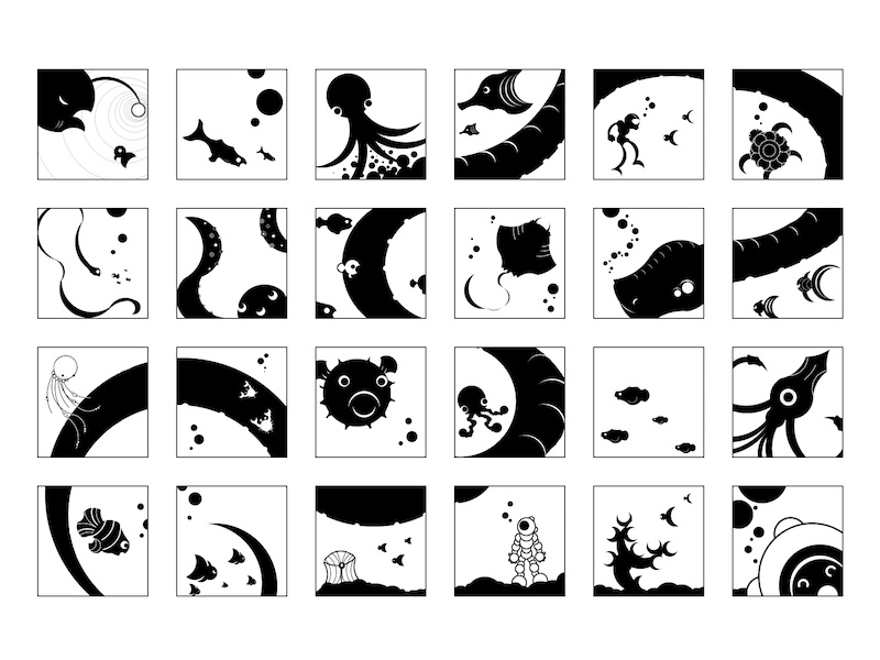 50,000 Dots Under the Sea by Kezie Todd on Dribbble