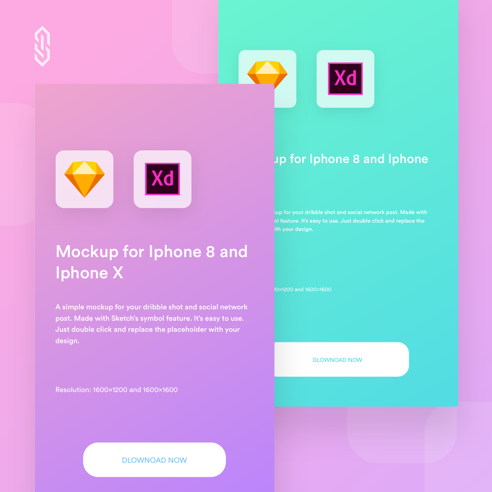 Dribbble - iphone_x_multi_screens_mockup_square.png by Shojol Islam