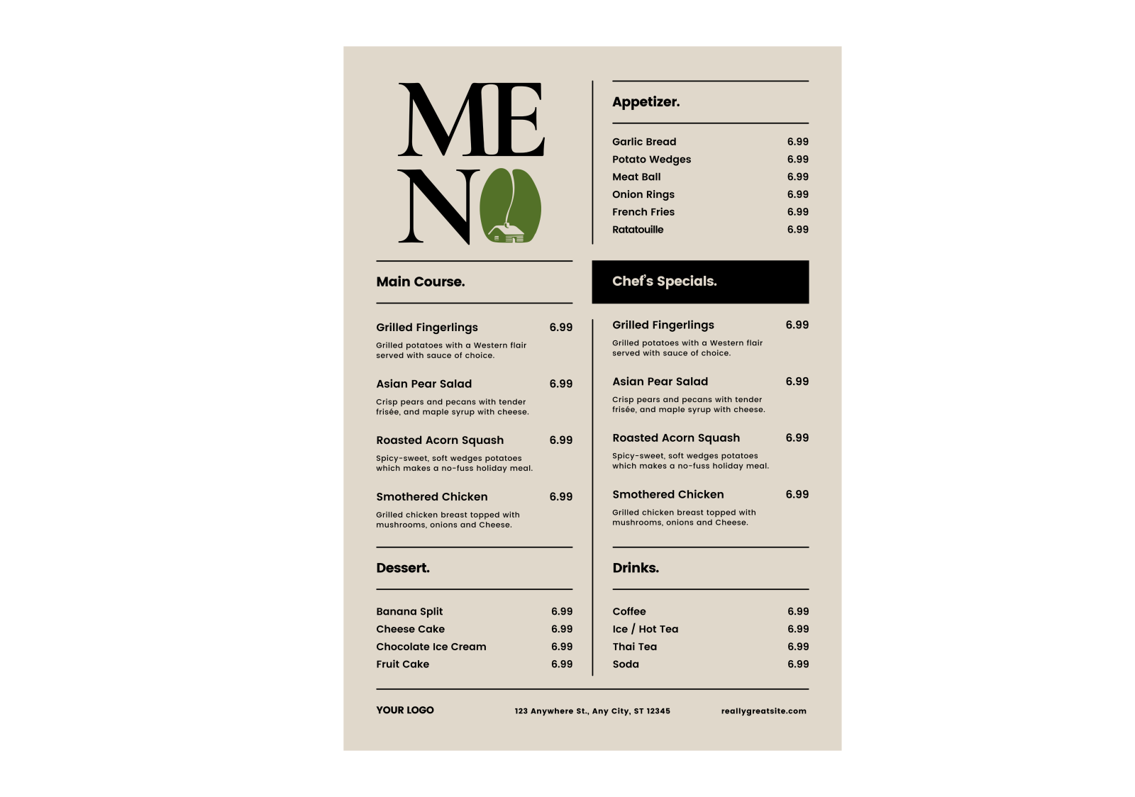 CAFE MENU by behrad baghlzadeh on Dribbble