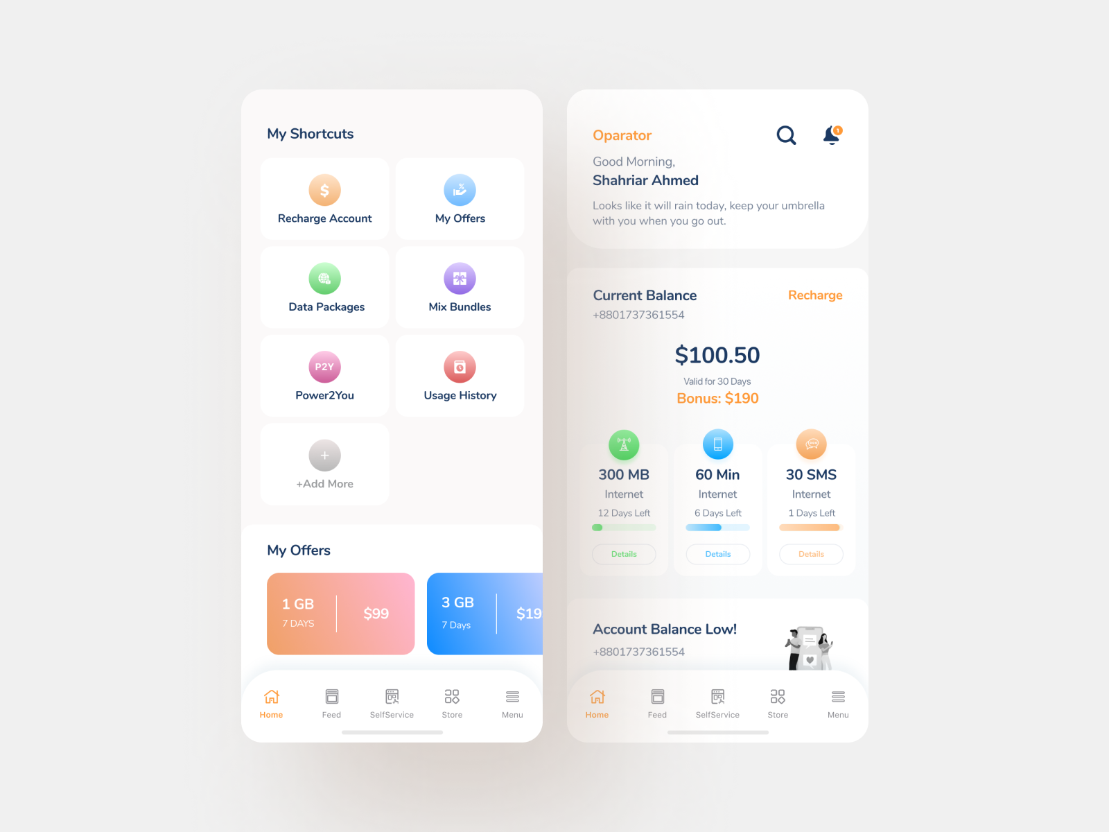 Mobile App Design Concept by Shahriar Ahmed for Readyui on Dribbble
