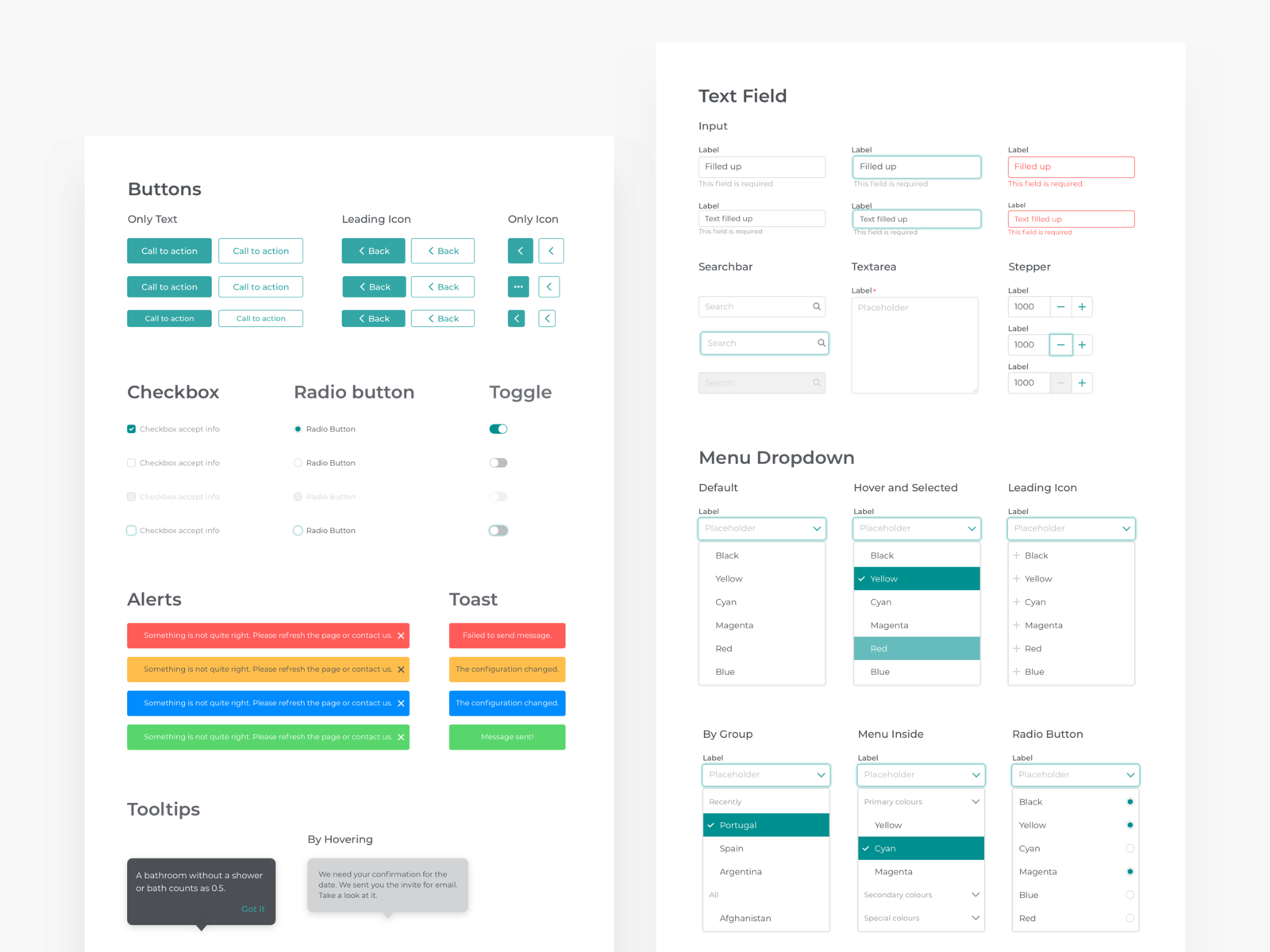 Design System | Hostmaker by Mercedes Alonso on Dribbble