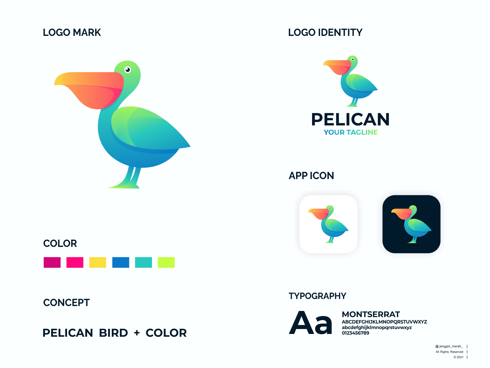PELICAN COLOR LOGO DESIGN by Jenggot Merah on Dribbble