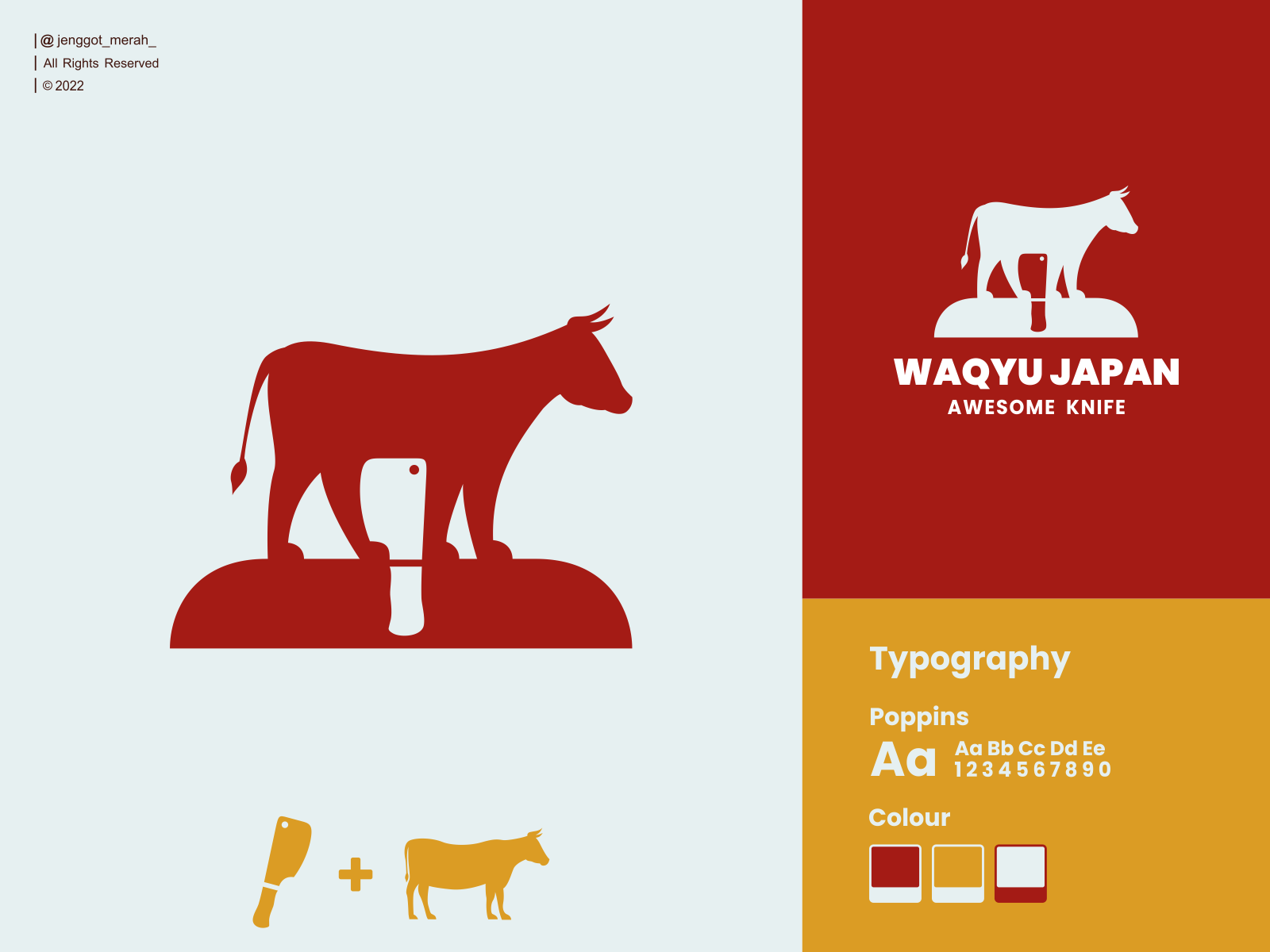 Waqyu Japan Logo Design! by Jenggot Merah on Dribbble