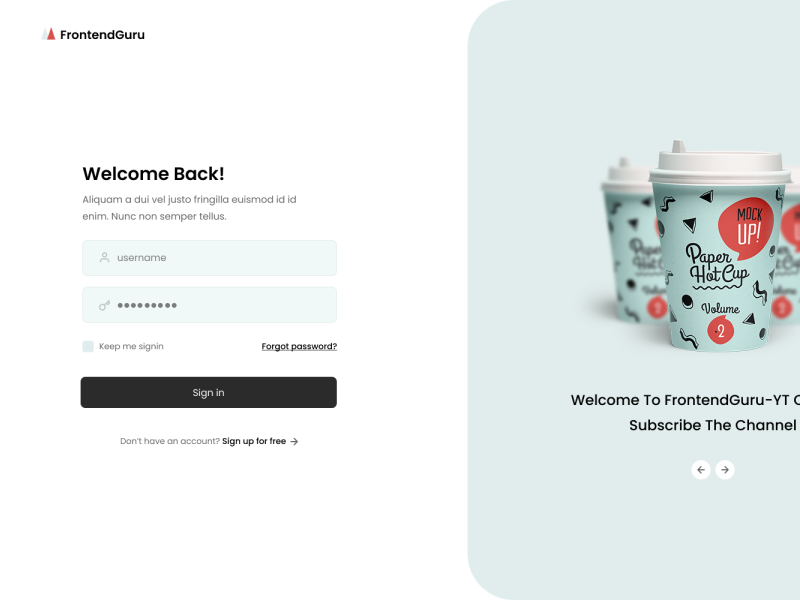 Simple & Clean Login Screen Design by Frontend Guru on Dribbble