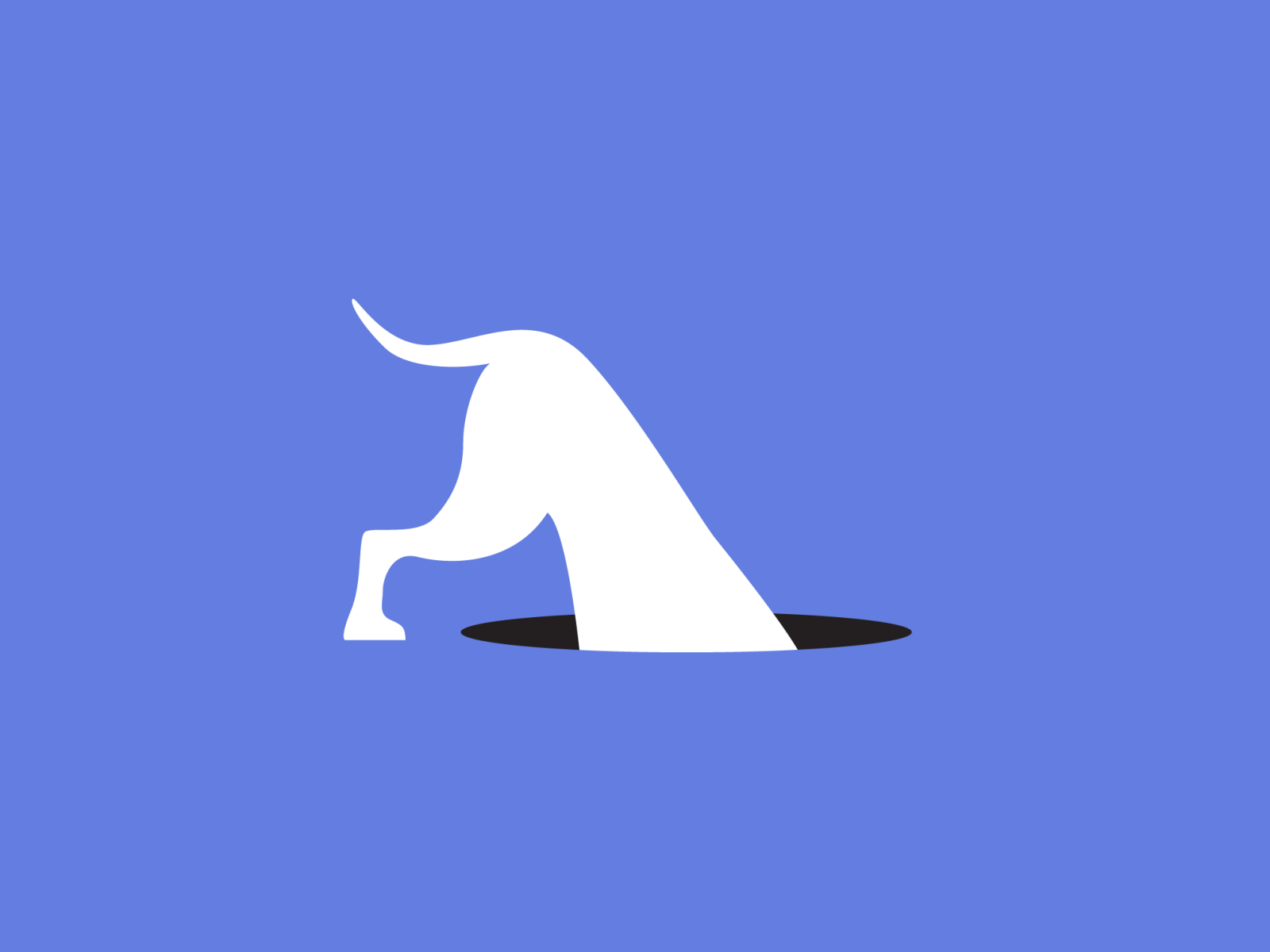 Dog hole by saha subrata on Dribbble