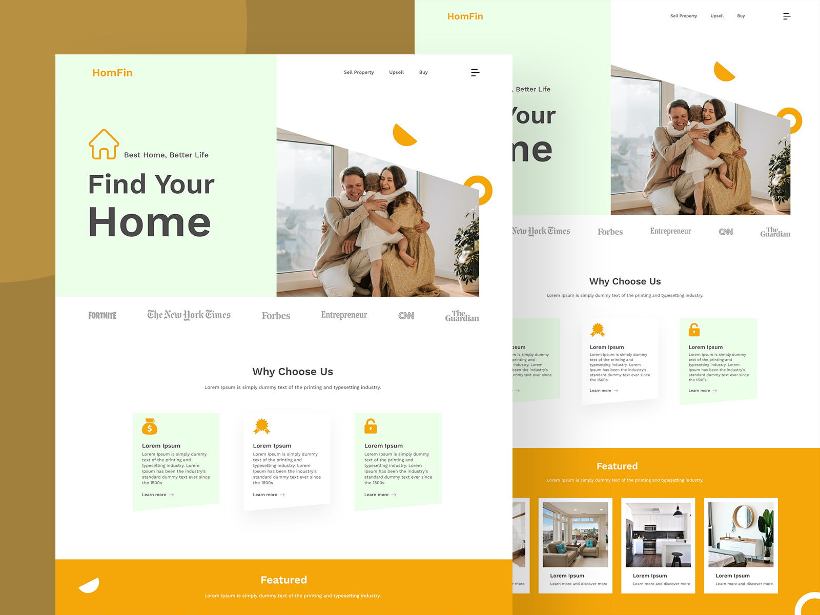 Find Home Real Estate Web UI Design by Sazidur Rahman on Dribbble