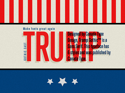 Trump font by CAT on Dribbble