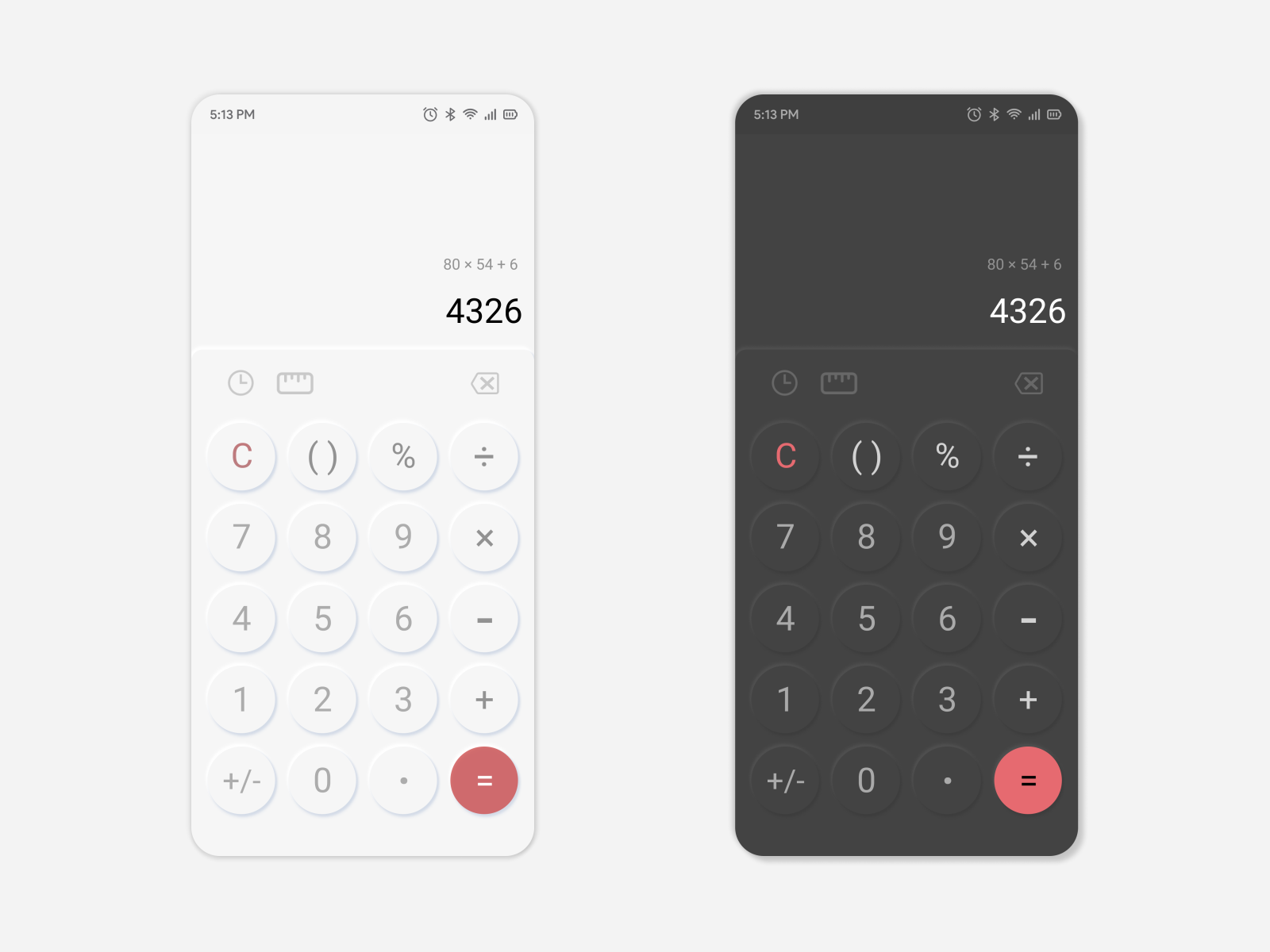 Calculator UI by Haru on Dribbble