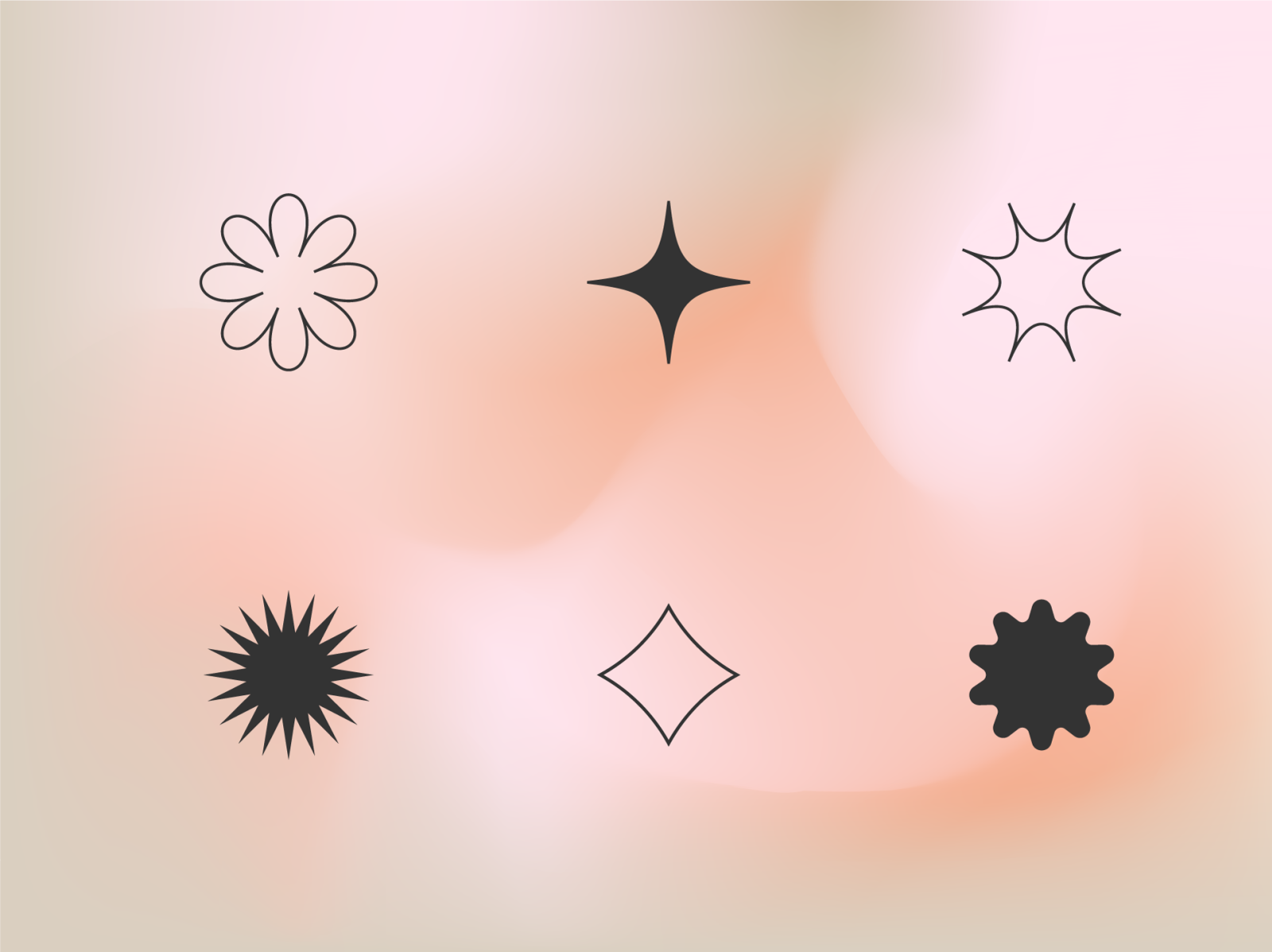Earth Peach gradients & elements by Paulina Gwiazda Studio on Dribbble