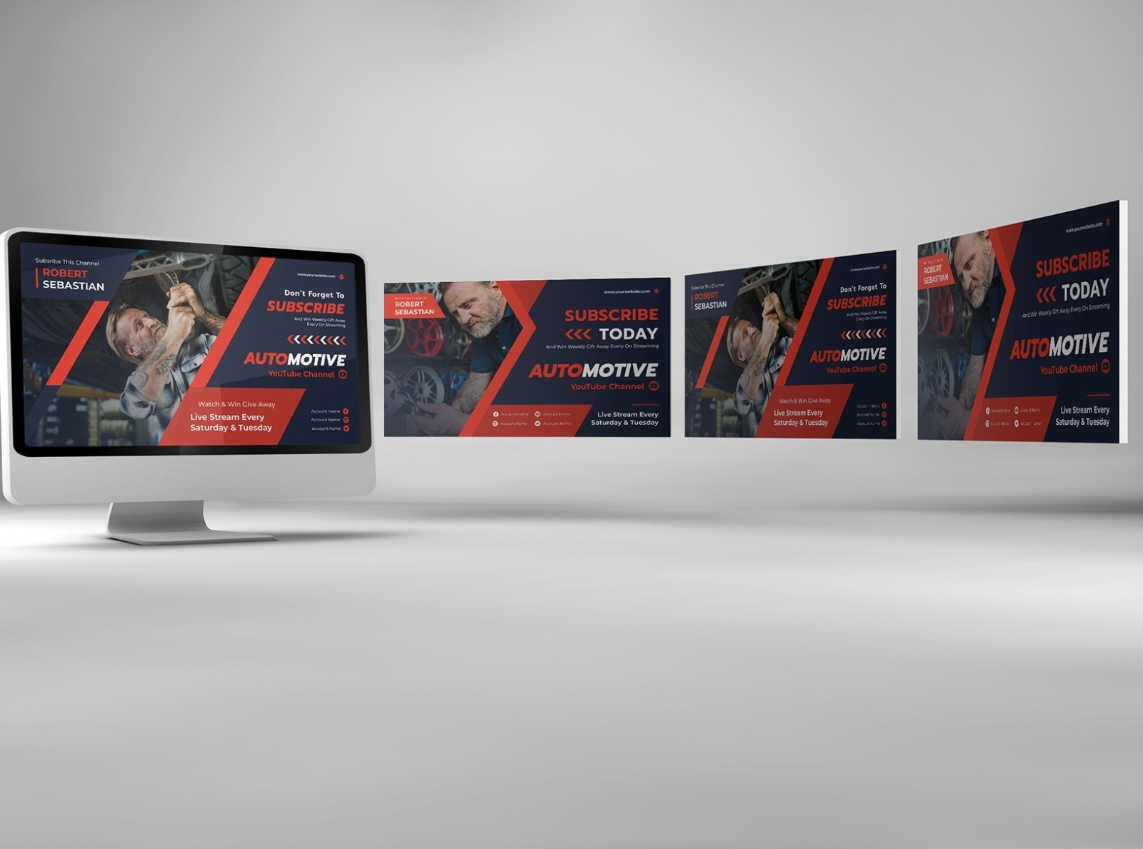 Automotive Engineer Youtube Cover #4 by FoxyStore on Dribbble