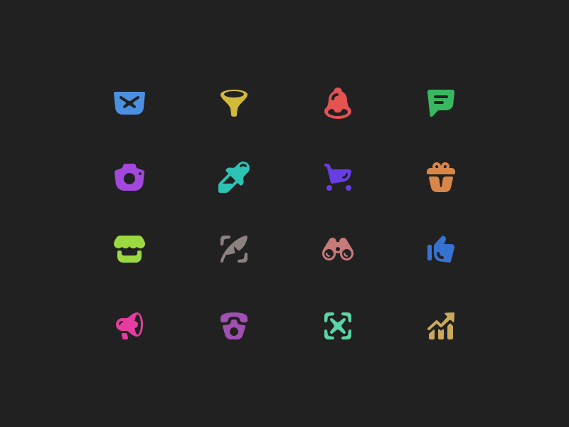 Solid icons by Khokim on Dribbble