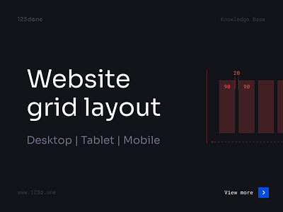 Website grid layout by Dima Groshev | 123done on Dribbble
