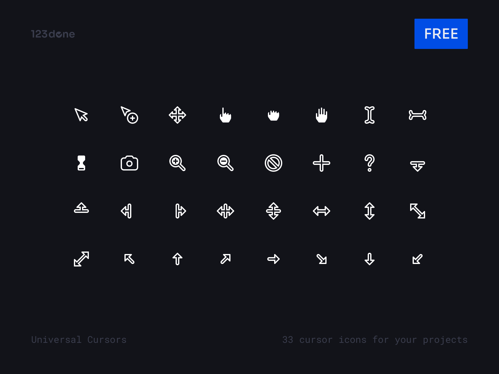 Universal Cursors by Dima Groshev | 123done on Dribbble