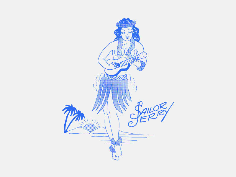 Sailor Jerry Hula Girl