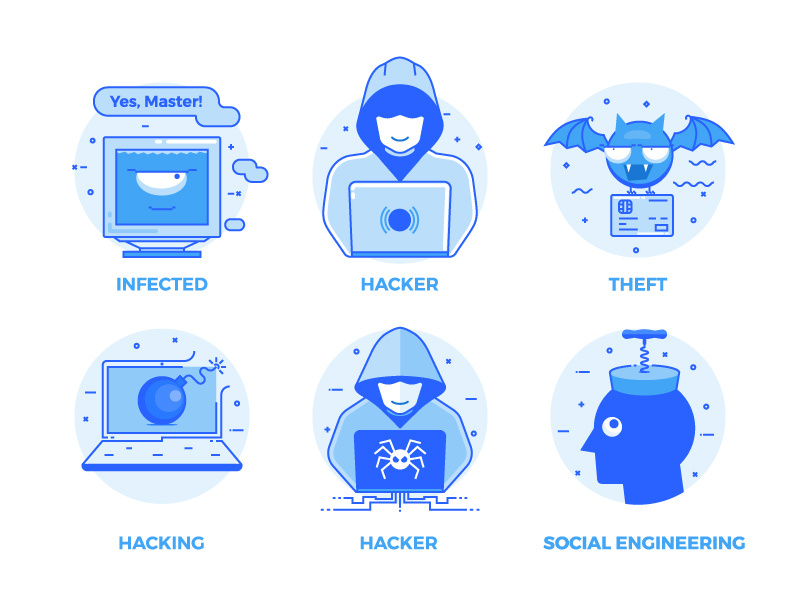 Hacker icons by Alexey on Dribbble