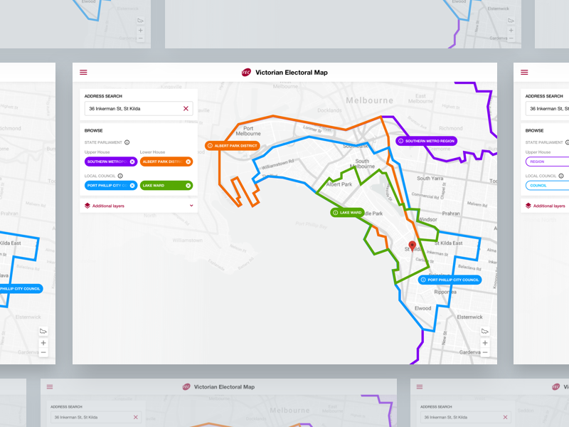 Victorian Electoral Map by Rifan Thamrin on Dribbble