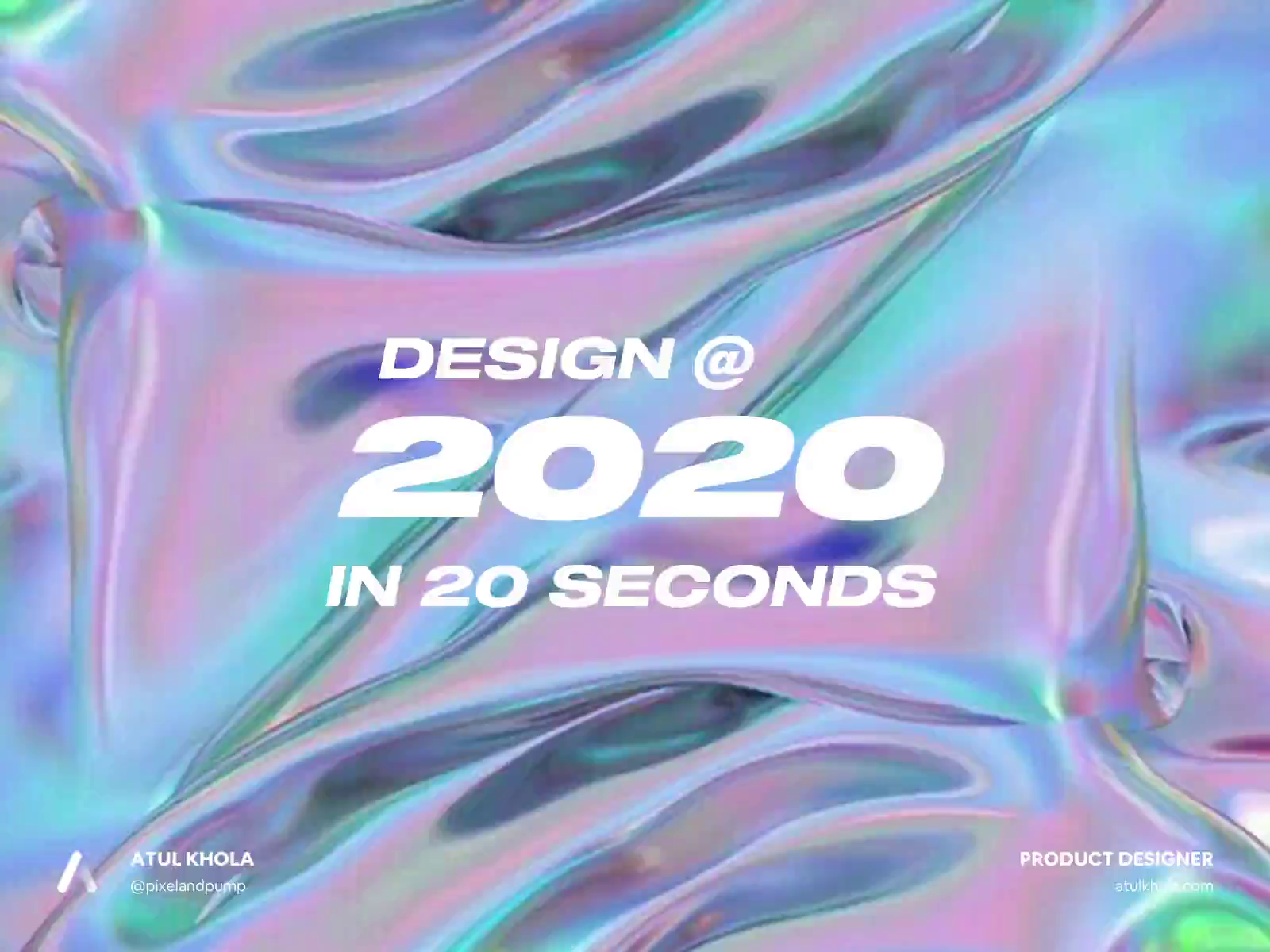 FLASHBACK • Designs@2020 in 20seconds by Atul Khola on Dribbble