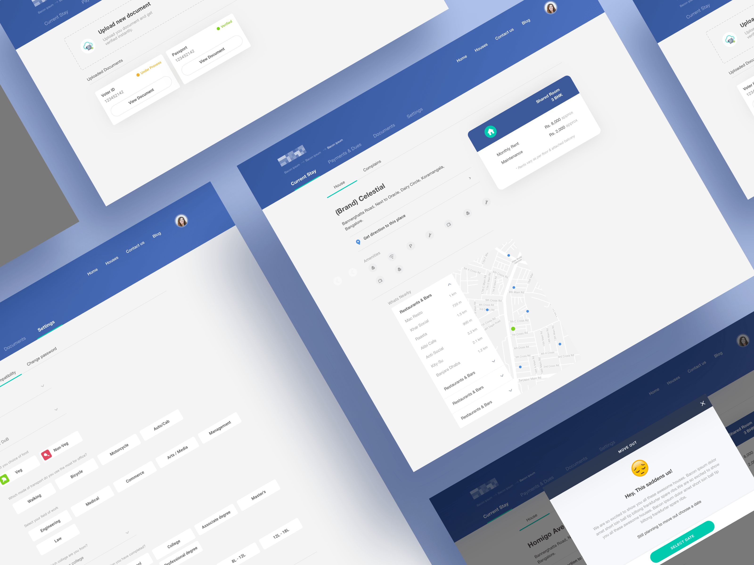 Profile screens by Atul Khola on Dribbble