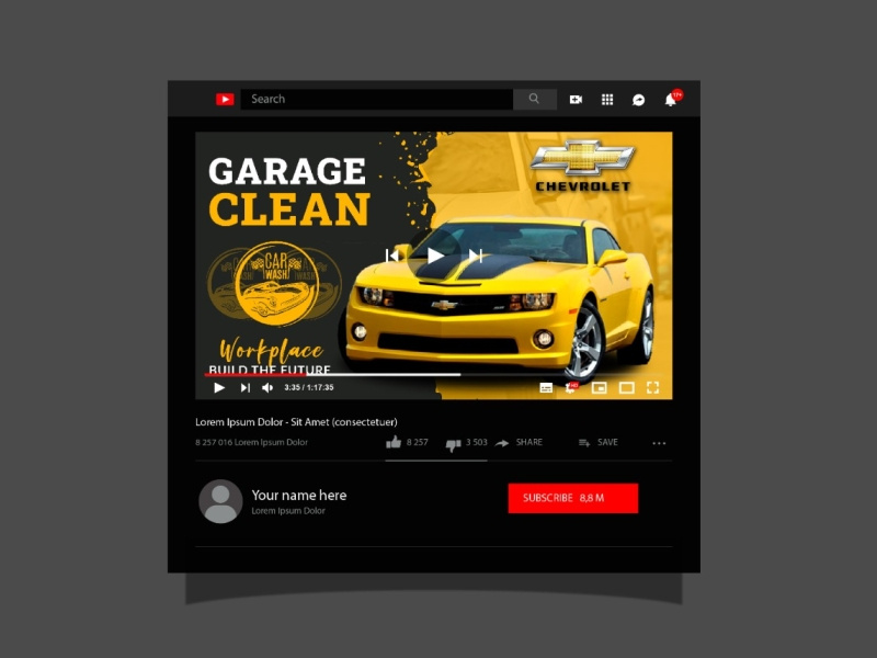 Car YouTube Thumbnail Design by Freelancer Rakib on Dribbble