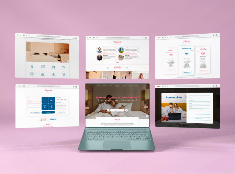 Romantic Studio Apartment – Responsive- Desktop UI/UX by Adrian ...