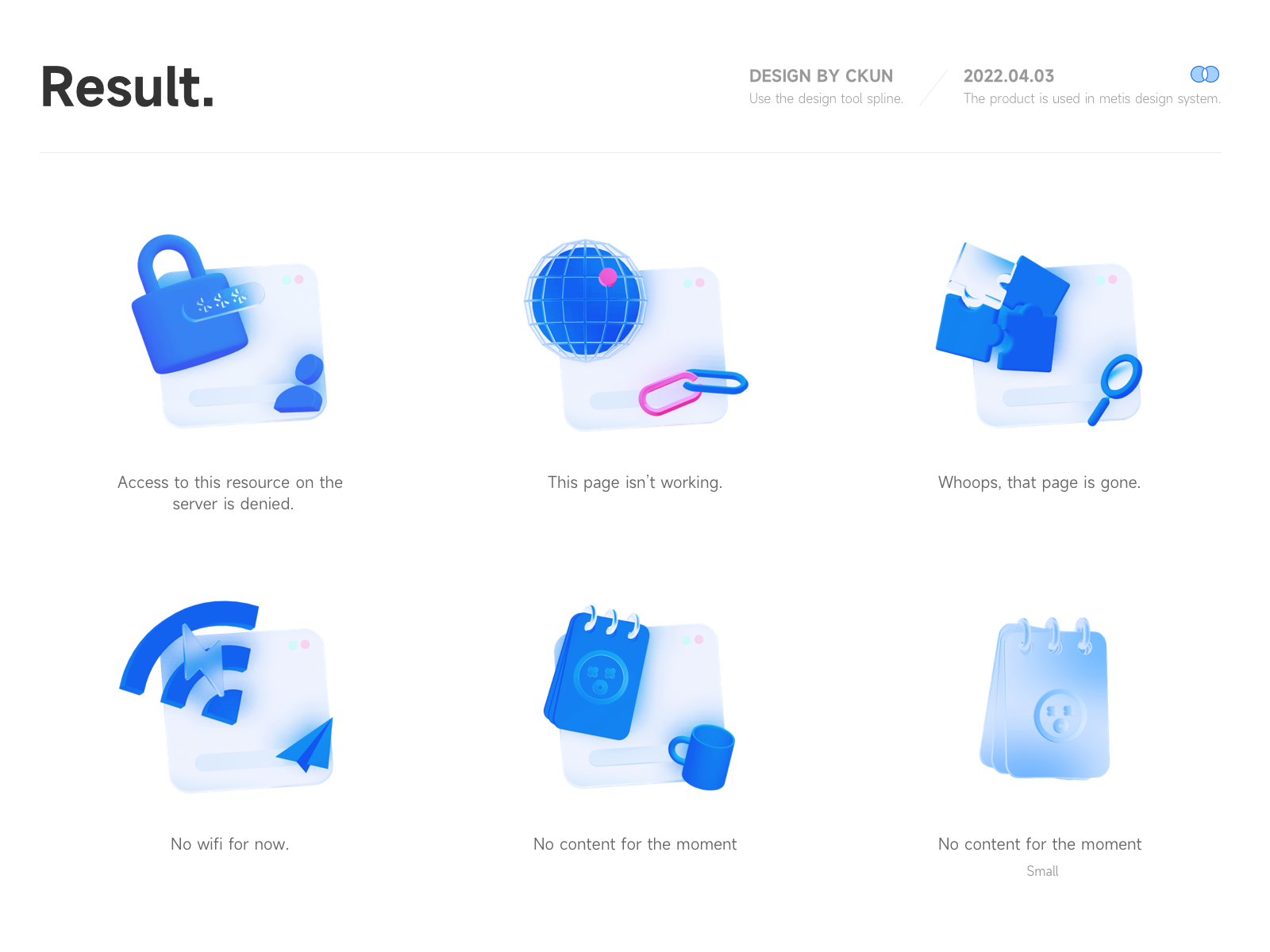 Result web by CKUN on Dribbble