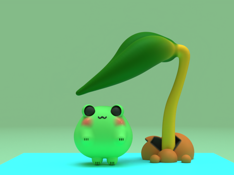 Frog and Sprout by MaryyamSaleem on Dribbble