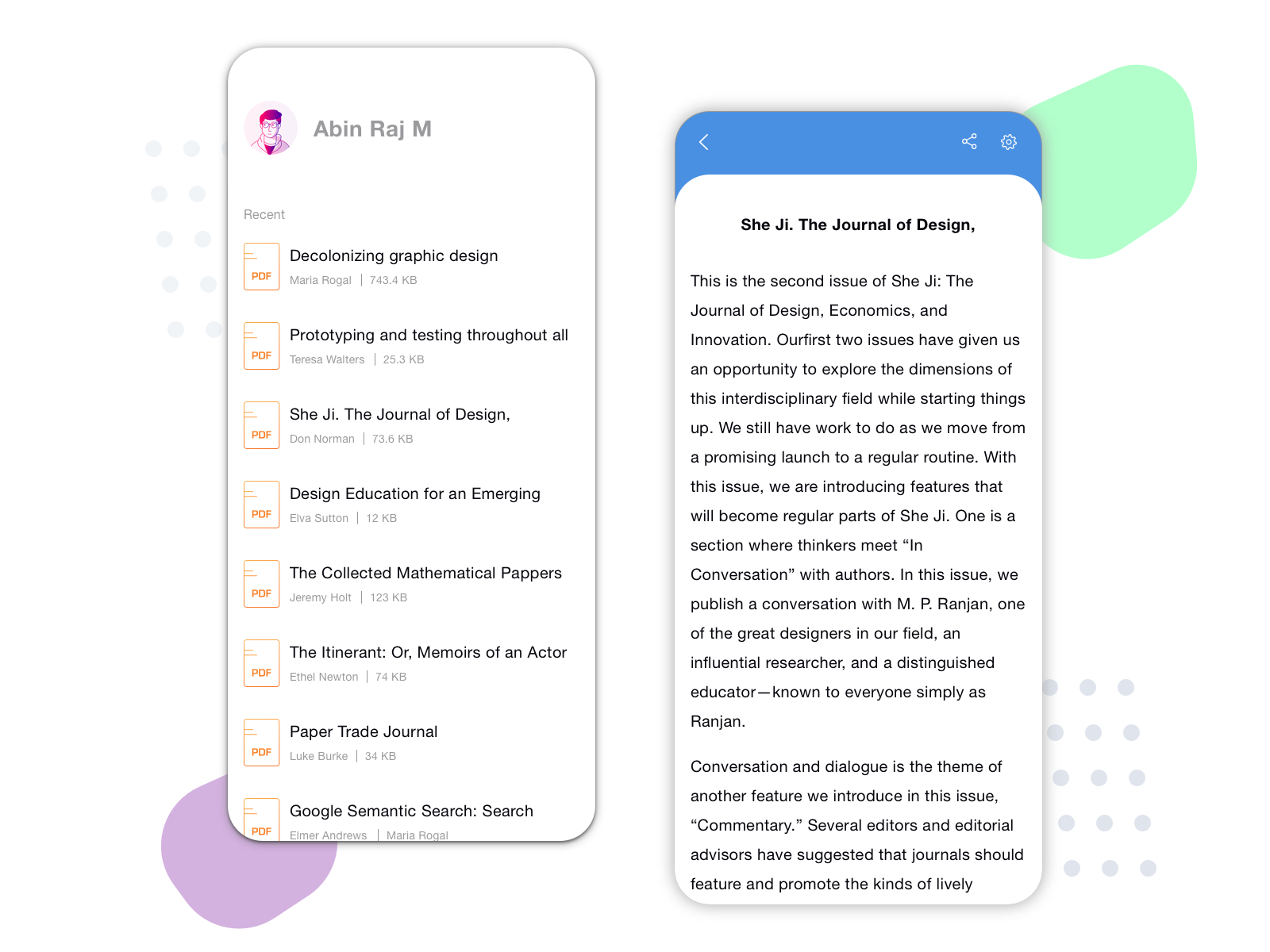 Pdf Viewer by Abin Raj M™ on Dribbble