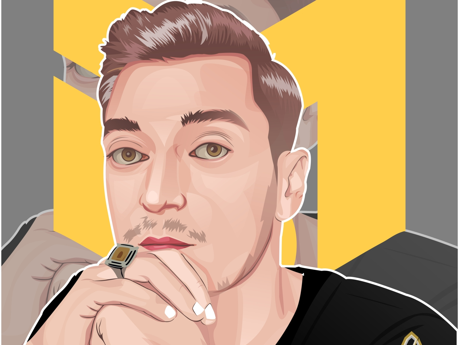 Vector Cartoon Portrait by Dikarama Vector on Dribbble