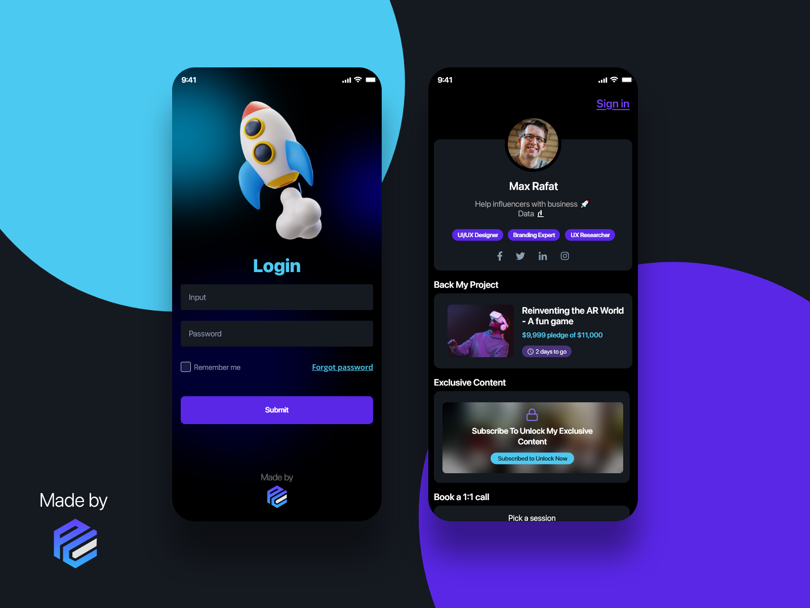 Virtual Card Profile Design by CreativeRafat 🇧🇩 on Dribbble