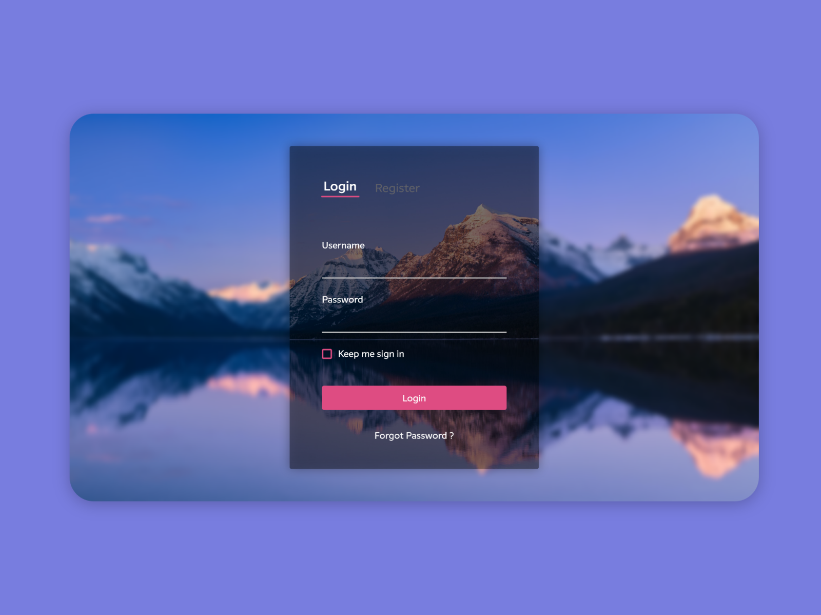 LOGIN PAGE by mahdi on Dribbble