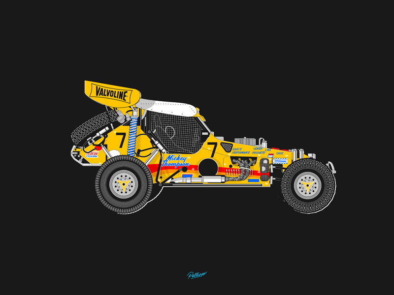 Mickey Thompson V8 Off Road Class 1 Buggy by Pellisco on Dribbble