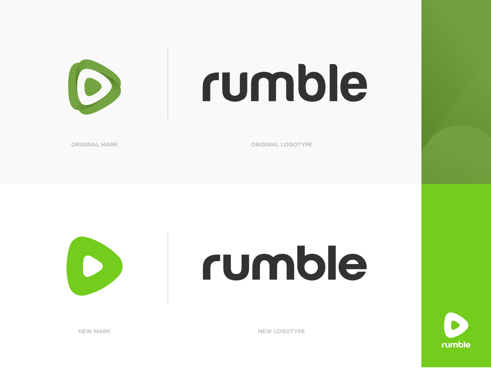 Rumble - Rebrand by Eddie Lobanovskiy for Unfold on Dribbble