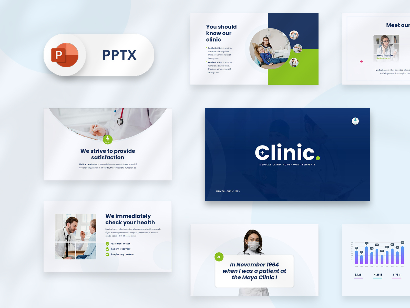 Medical Clinic Business Presentation Template by mitacutstudio on Dribbble
