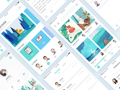 Collect Image App by Camila on Dribbble
