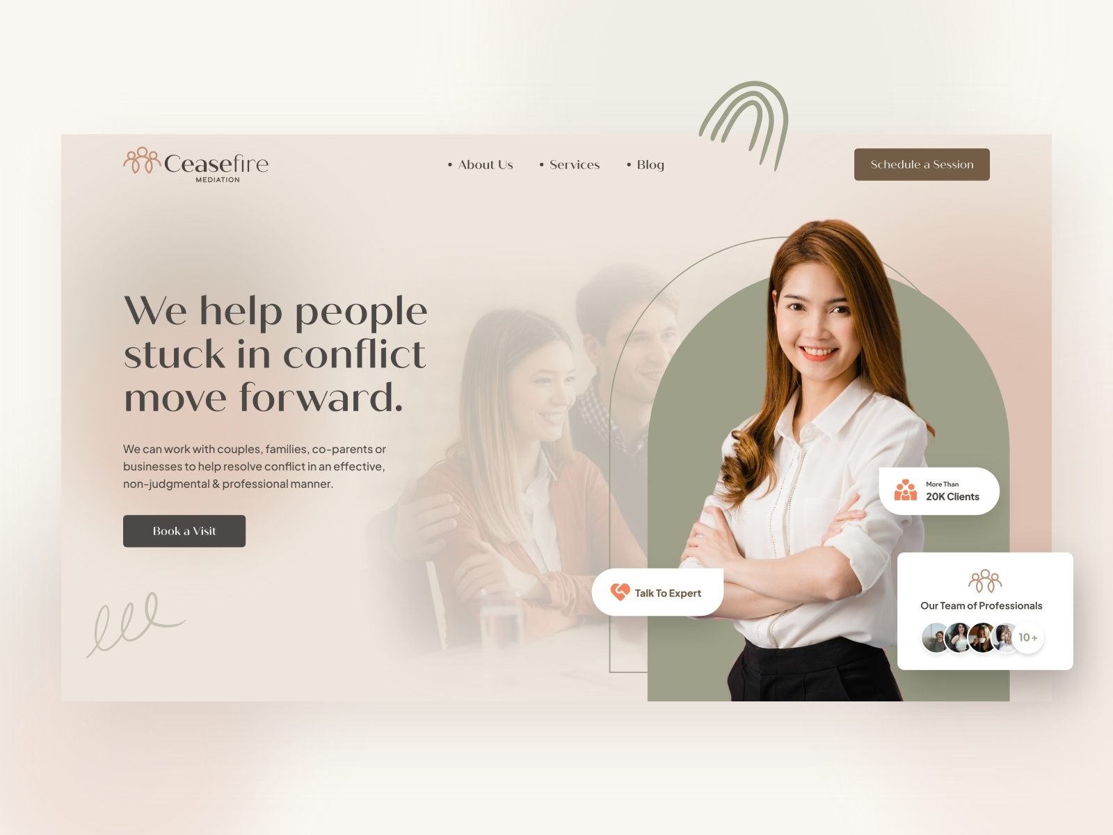 Website design: Landing page home page UI - Life Coach by Jesha ...